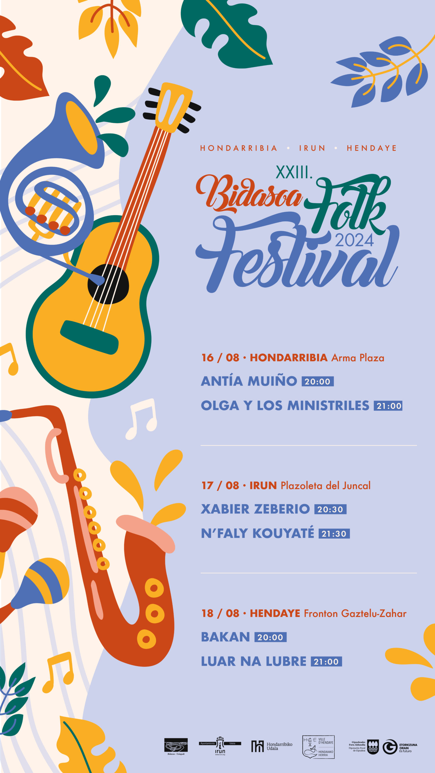 BIDASOA FOLK 2024 : Trois Jours de Musique Folk en Plein Air - Hendaye ...